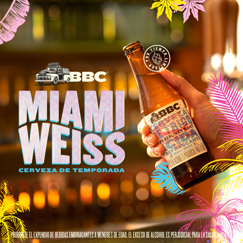 Miami Weisse: la nueva cerveza de temporada de BBC Cervecería