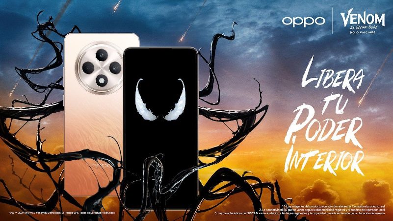OPPO Reno12 F 5G: aliado oficial de Venom. El último baile